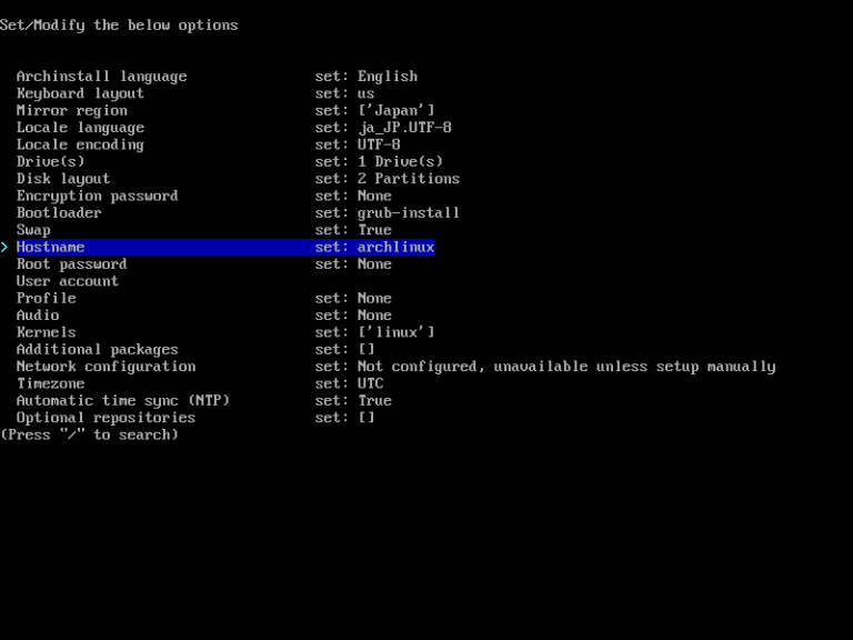 Arch Linuxを超簡単にインストールできる「archinstall」を試す – SlackNote